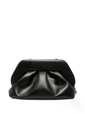 THEMOIRE Bios Ruched Clutch Bag - Black