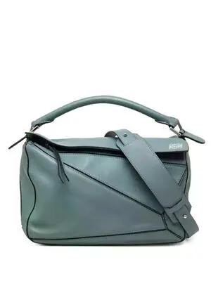 Loewe 2016 Medium Calfskin Puzzle Satchel - Blue