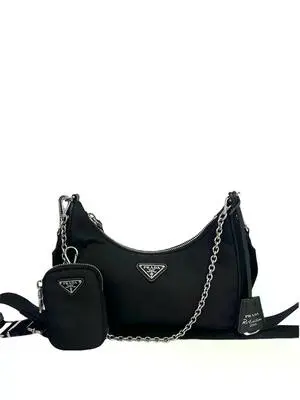 Prada 2013-2026 Tessuto Re Edition 2005 Satchel - Black