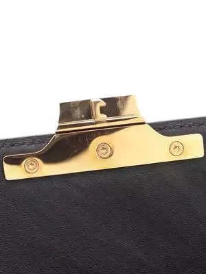 Celine Shiny Calfskin Triomphe Claude Shoulder Bag