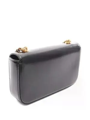 Celine Shiny Calfskin Triomphe Claude Shoulder Bag
