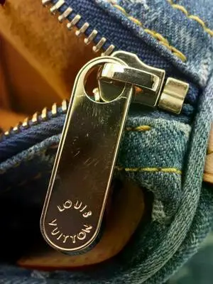 LOUIS VUITTON 2005 Monogram Denim Neo Speedy 30 Boston Bag