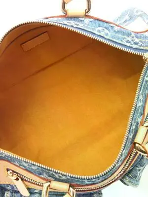 LOUIS VUITTON 2005 Monogram Denim Neo Speedy 30 Boston Bag