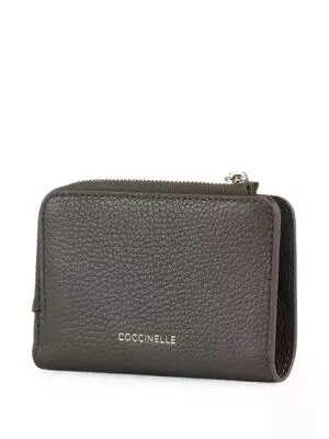 COCCINELLE Logo-plaque Pebbled-leather Wallet