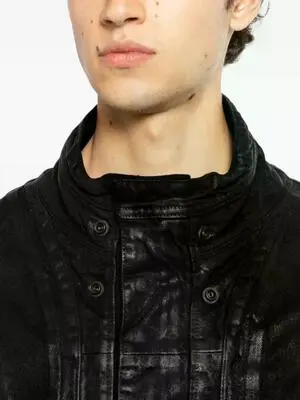 JULIUS Coated High-neck Jacket