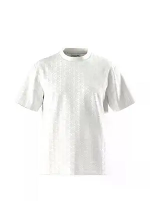 Lacoste Monogram-jacquard T-shirt - White