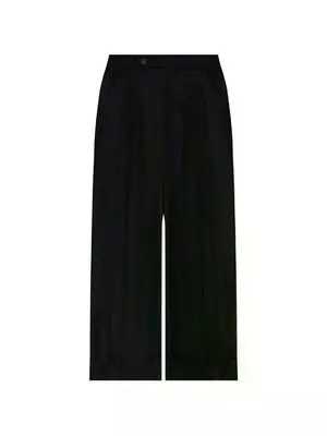 VIVIENNE WESTWOOD Clark Striped Wool Trousers - Black