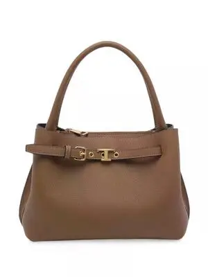 TOD'S T Signature Handbag In Leather Mini - Brown