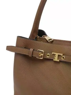 TOD'S T Signature Handbag In Leather Mini