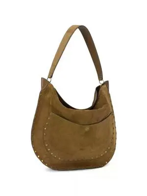 Isabel Marant Étoile Studded Suede Shoulder Bag - Brown