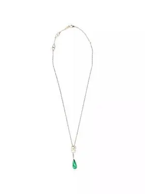 Valentino Garavani Vlogo Signature Strass Necklace - Gold