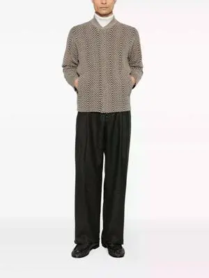 Emporio Armani Chevron-knit Lightweight Jacket