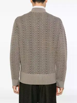 Emporio Armani Chevron-knit Lightweight Jacket