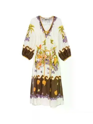 ALEMAIS Island Cove Midi Dress - Neutrals