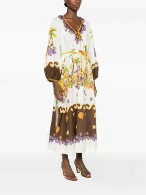 ALEMAIS Alemas Island Cove Midi Dress - Neutrals