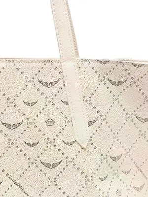 Zadig&Voltaire Perforated Logo Monogram Tote Bag