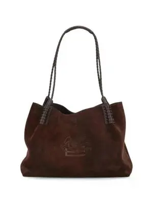 Etro Small Libra Suede Shoulder Bag - Brown