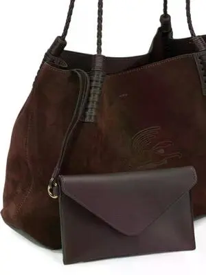 Etro Small Libra Suede Shoulder Bag