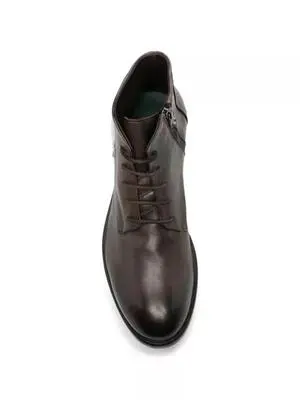 LEQARANT Lace-up Leather Derby Shoes