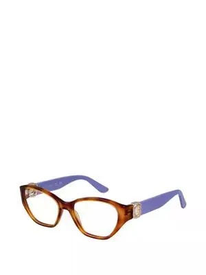 Guess Tortoiseshell-effect Cat-eye Glasses - Brown