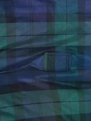 N°21 Tartan-pattern Padded Scarf