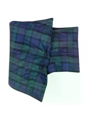 N°21 Tartan-pattern Padded Scarf