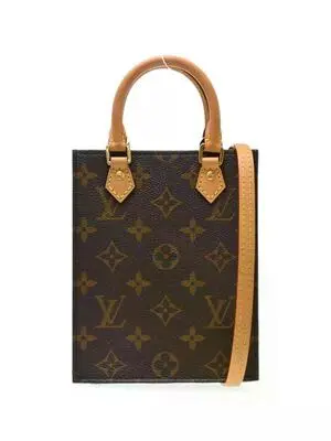 LOUIS VUITTON 2010-2020s Petit Sac Plat Monogram Tote Bag