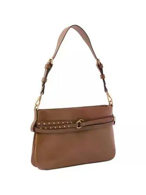 Pinko Studded Shoulder Bag - Brown