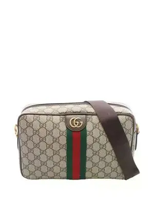 Gucci 2000-2015 Small Gg Supreme Web Ophidia Messenger Bag Crossbody Bag - Neutrals