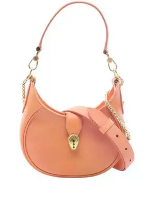 BVLGARI 2018-2026 Small Leather Serpenti Ellipse Satchel - Orange