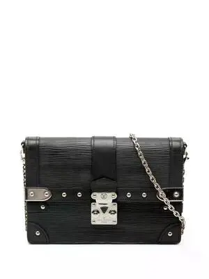 LOUIS VUITTON 2019 Epi Trunk Wallet On Chain Crossbody Bag - Black