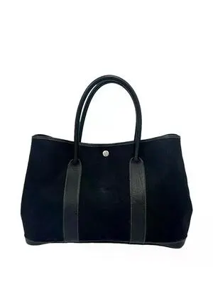 Hermès 2005 Toile And Negonda Garden Party 36 Tote Bag - Black