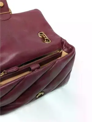 Pinko Quilted Leather Shoulder Bag
