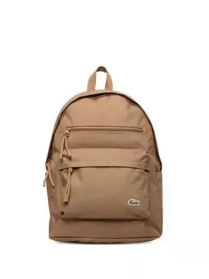 Lacoste Neocroc Logo-patch Zip-around Backpack - Neutrals