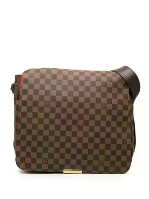 LOUIS VUITTON 2003 Damier Ebene Bastille Crossbody Bag - Brown