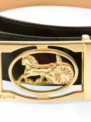 Celine 1970s Caleche Leather Belt
