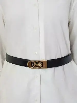 Celine 1970s Caleche Leather Belt