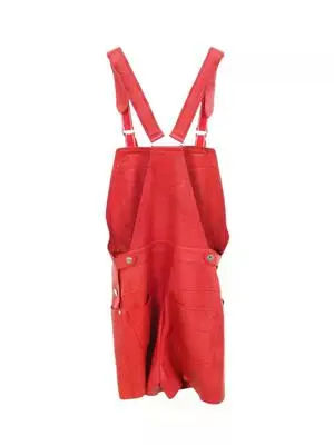 Hermès 2010s Sellier Button Leather Overalls