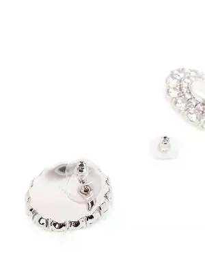 SELF-PORTRAIT Pearl And Crystal Earrings