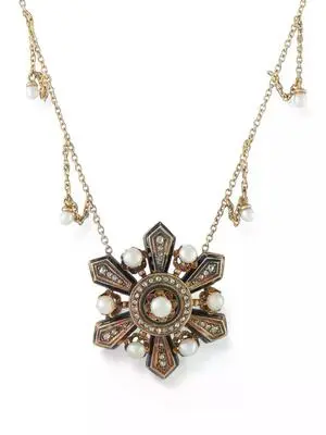 LB EXCLUSIVE Diamond And Pearl Necklace - Gold