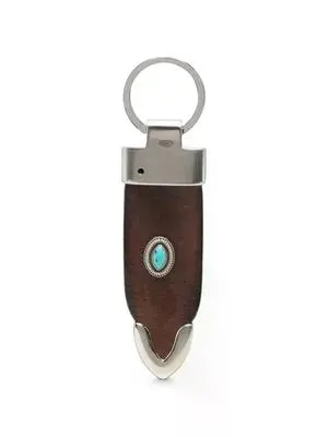 ERALDO Stone-embellished Leather Keyring