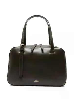A.p.c. Contrast Stitch Leather Shoulder Bag