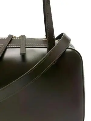 A.p.c. Contrast Stitch Leather Shoulder Bag