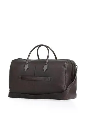 THE BRIDGE Weekend Grained Leather Luggage Bag