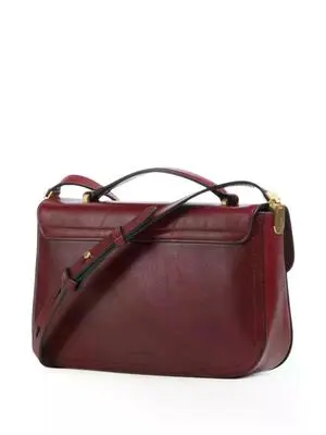 THE BRIDGE Leather Twist-lock Cross Body Bag