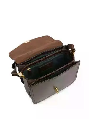 THE BRIDGE Leather Twist-lock Shoulder Bag