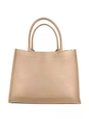 Dior Book Embossed Leather Medium Tote Bag - Neutrals