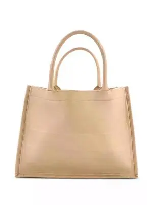Dior Book Embossed Leather Medium Tote Bag - Neutrals