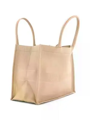 Dior Book Embossed Leather Medium Tote Bag - Neutrals