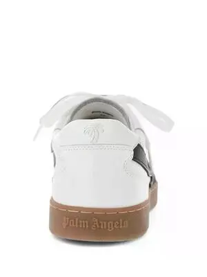 Palm Angels Monogram-embossed Suede-panel Sneakers